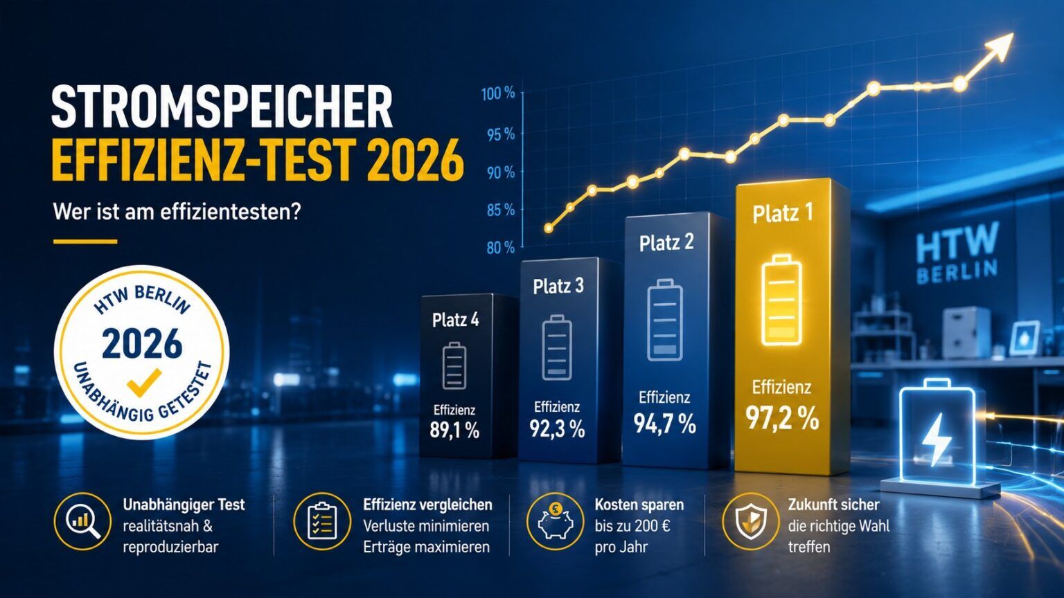 Stromspeicher Effizienz-Test 2026: Fox ESS, RCT Power, Fronius & SMA im ...